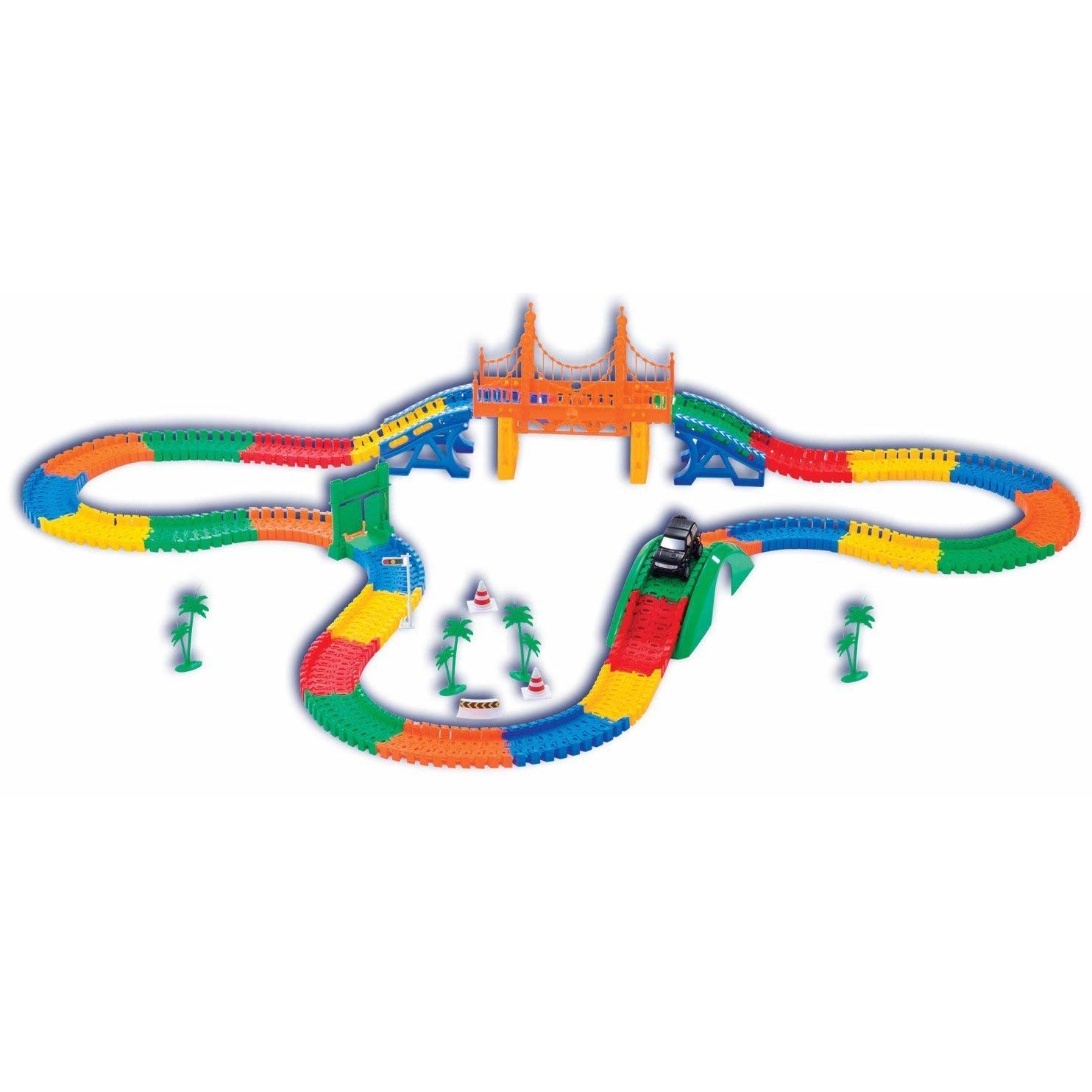 Αυτοκινητόδρομος 360 Τεμαχίων και 1 Αυτοκινητάκι με Φωτισμό LED- Magic ...